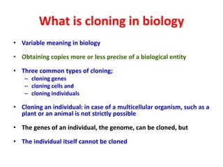 Cloning | PPTX