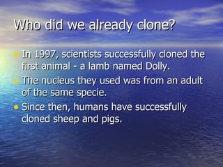 Cloning Lesson | PPT