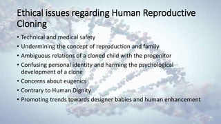 Cloning, types and challenges | PPTX