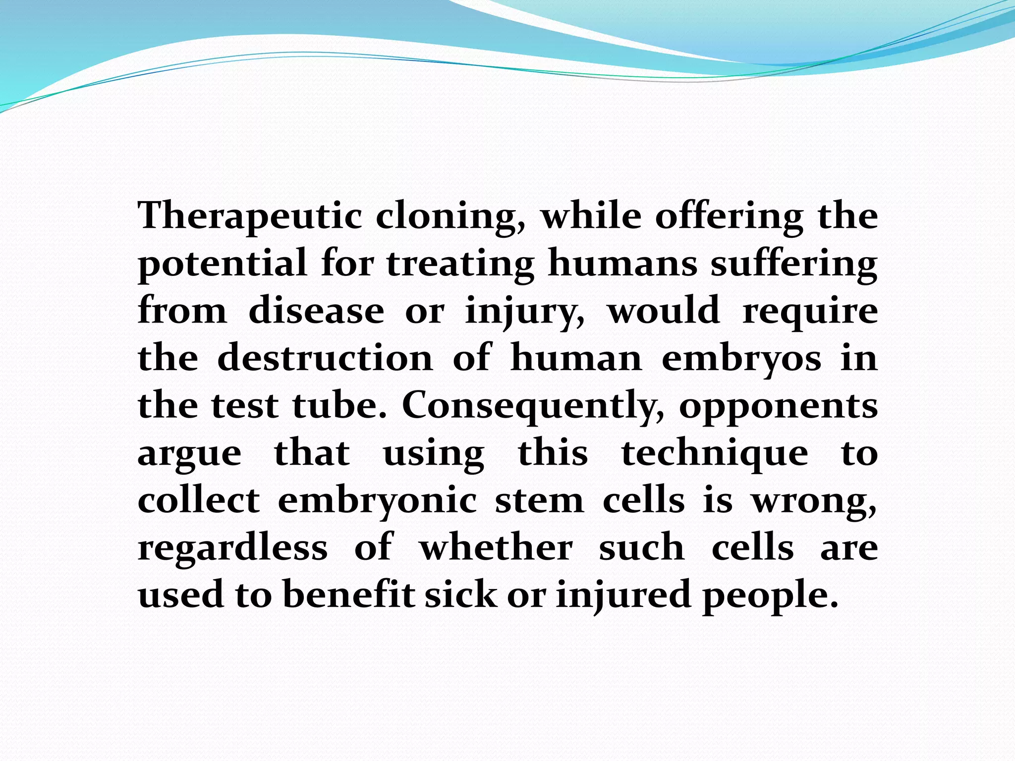 Cloning and bioethics | PPTX