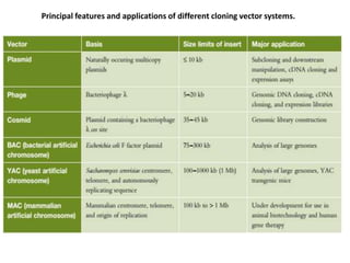 Cloning and expression vectors | PPTX