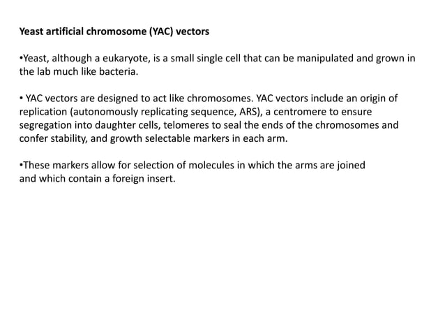 Cloning and expression vectors | PPT