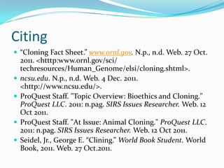 Cloning and microbiologist | PPTX | Biological Sciences | Science