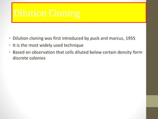 Cloning and selection by ghalia | PPTX