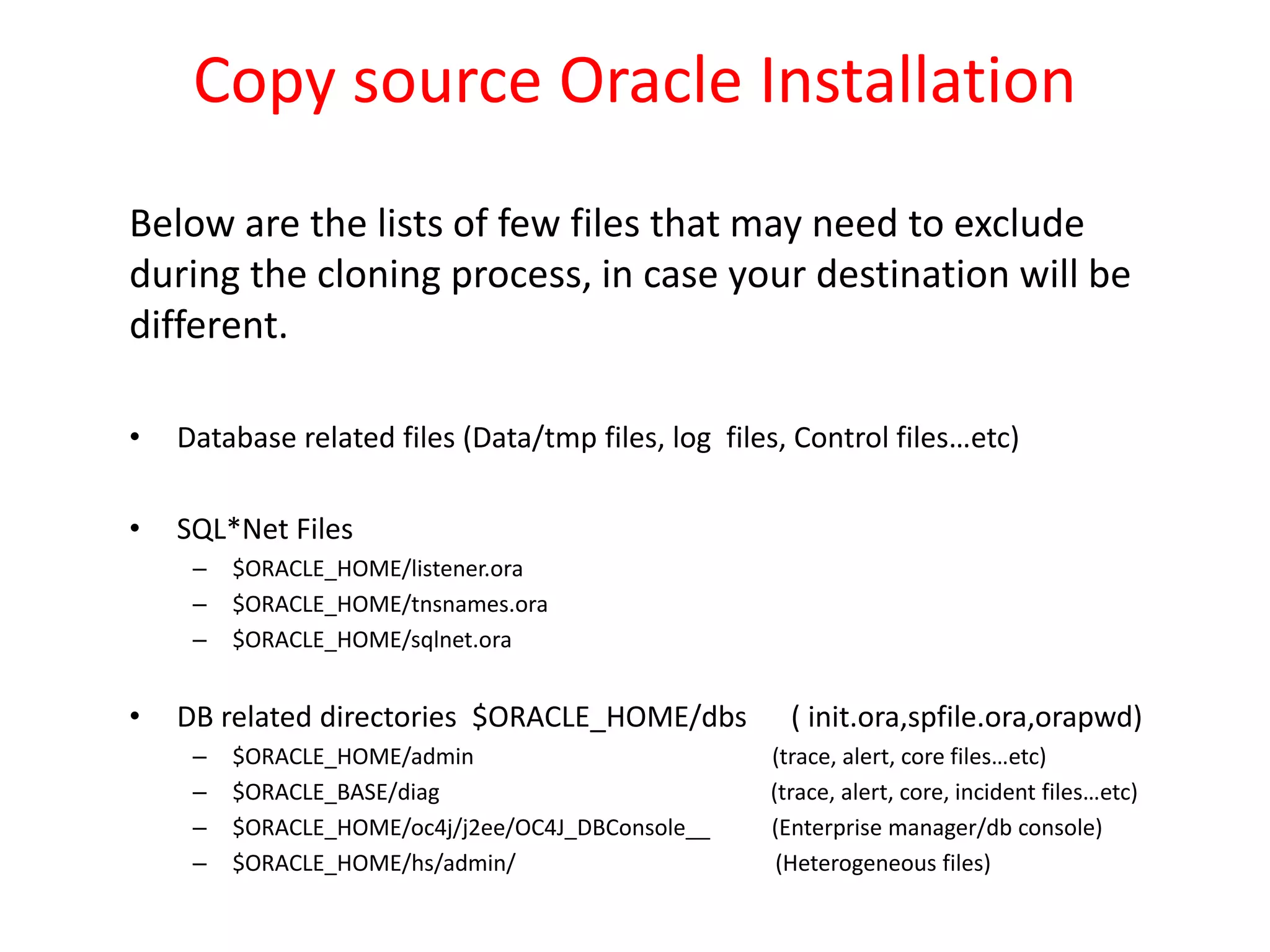 Cloning an Oracle Home or Oracle Install.pptx