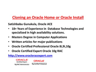 Cloning an Oracle Home or Oracle Install.pptx