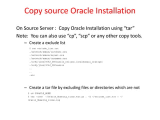 Cloning an Oracle Home or Oracle Install.pptx