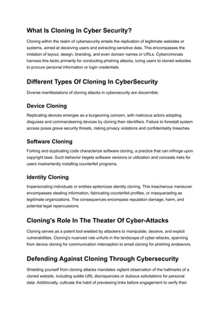 Cloning Attack.pdf | Internet Safety | Parenting