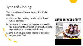 biology cloning processes DNA and the genes | PPT