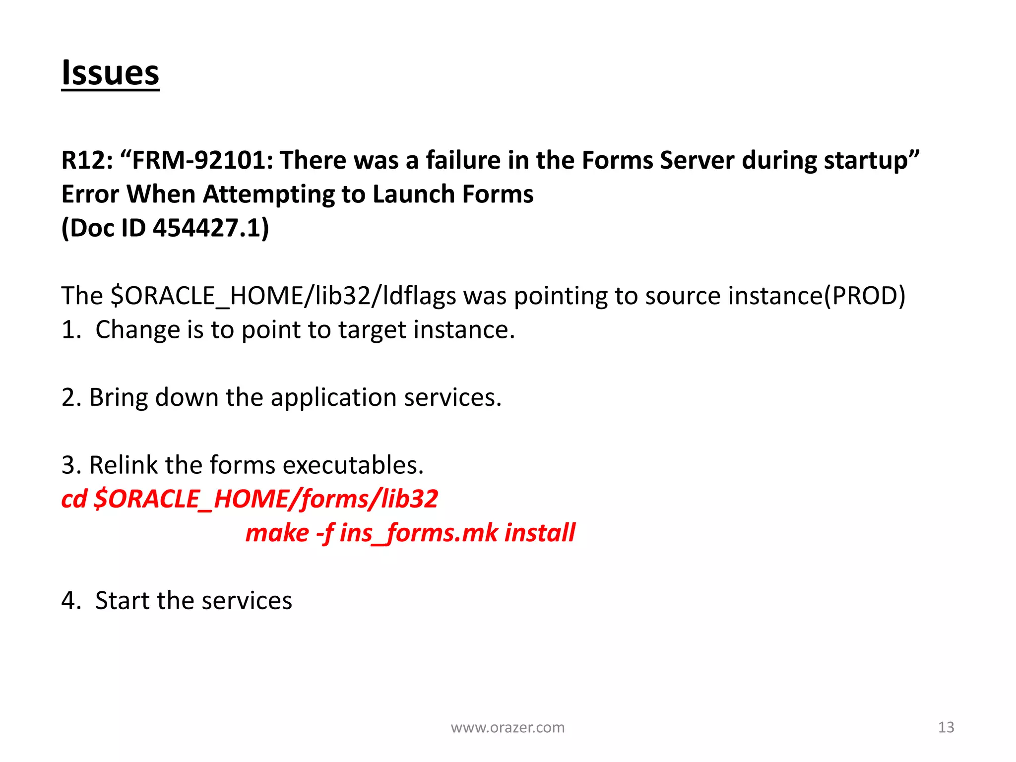 Cloning Oracle EBS R12: A Step by Step Procedure | PPTX | Databases | Computer Software and ...