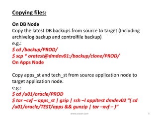 Cloning Oracle EBS R12: A Step by Step Procedure | PPTX | Databases | Computer Software and ...
