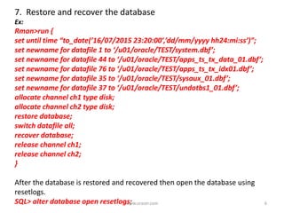 Cloning Oracle EBS R12: A Step by Step Procedure | PPTX
