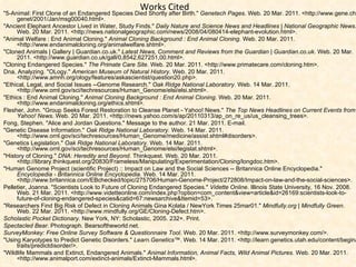 Cloning Endangered Species | PPT