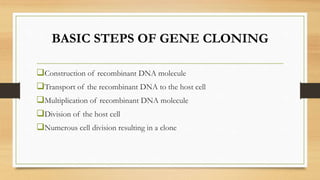 Cloning of disease gene | PPTX