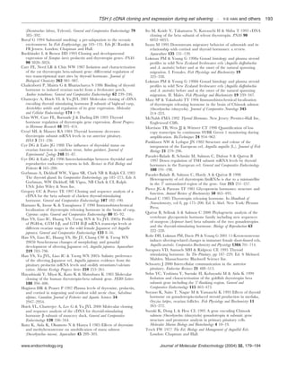 Cloning of the c dna for thyroid stimulating hormone subunit and ...