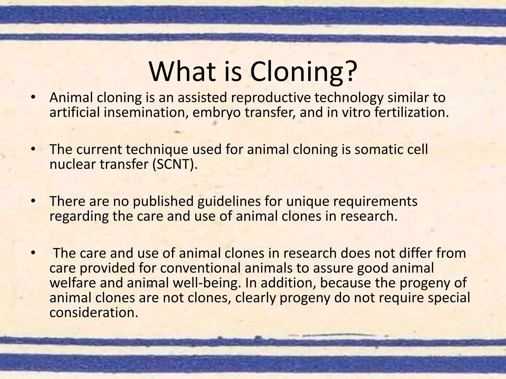 Cloning Introduction Types Advantages And Disadvantages Pptx