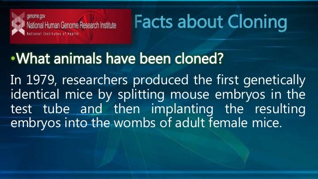 Cloning