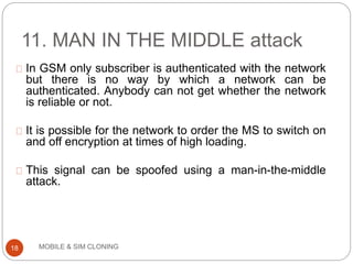 Mobile Phone and SIM card cloning | PPT