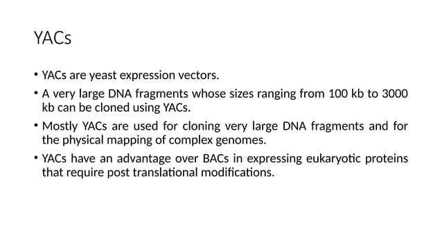 cloning vectors, typs and functions, mechanism | PPT