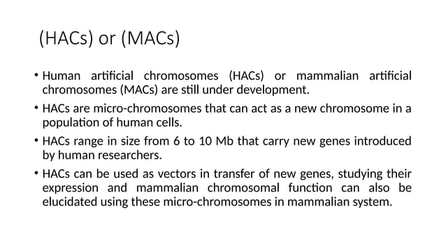 cloning vectors, typs and functions, mechanism | PPT