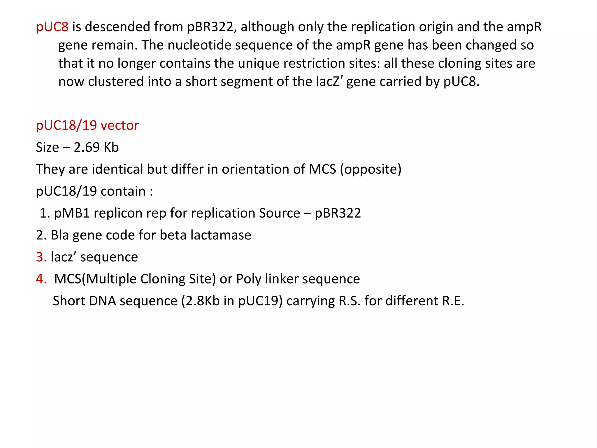 Cloning vectors | PPT