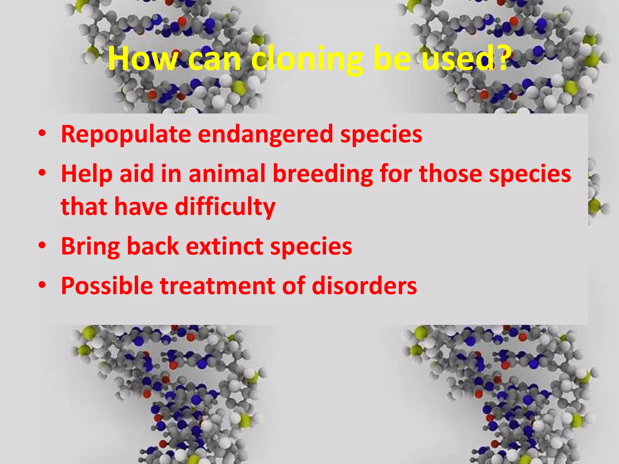 Cloning within animals | PPTX