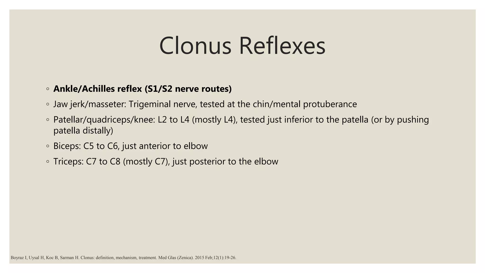 Clonus | PPTX