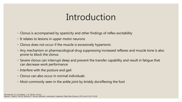 Clonus | PPTX | Death, Injury, or Military Conflict | Sensitive Topics