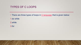 C loops | PPT