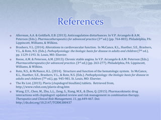 Clopidogrel (plavix®) presentation | PPTX