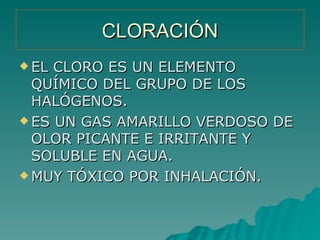 Cloración en Salud Pública | PPT