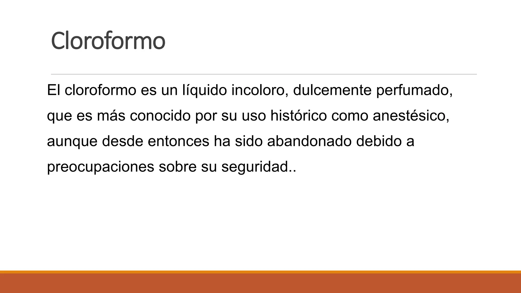 Cloroformo | PPT