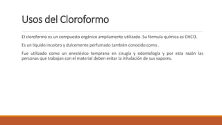 Cloroformo | PPTX
