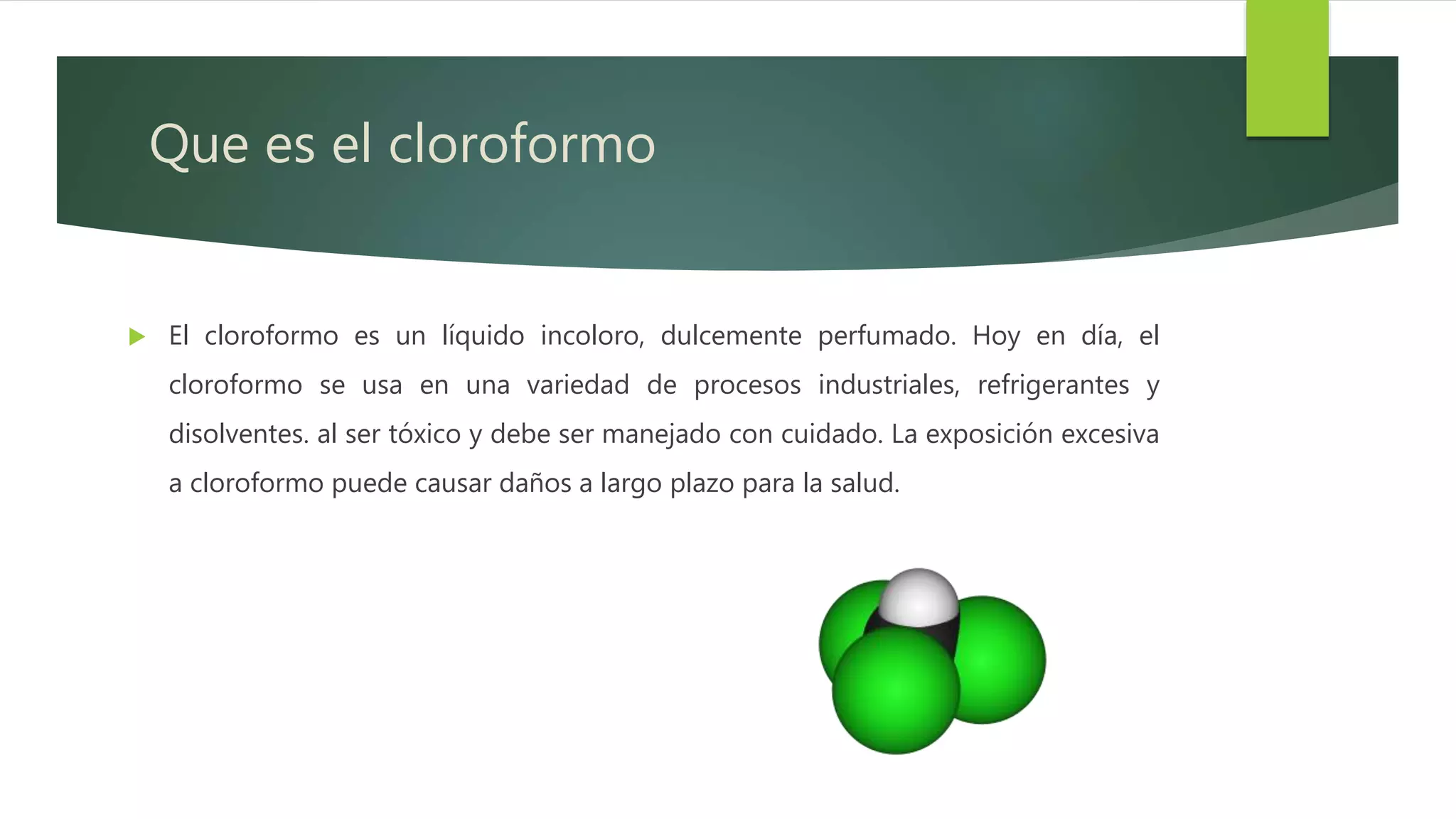 Cloroformo | PPT
