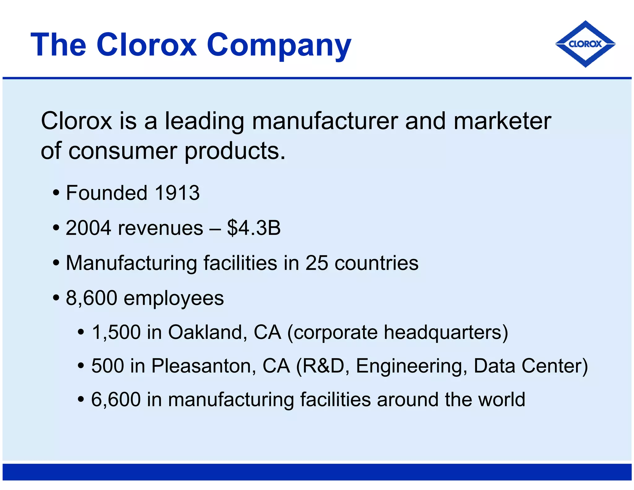 Clorox at the_eastern_ergonomics_conference_jun_23_2005 | PDF