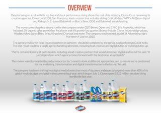 Clorox pitch brief | PPT