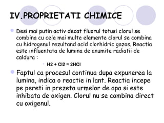Clorul | PPT