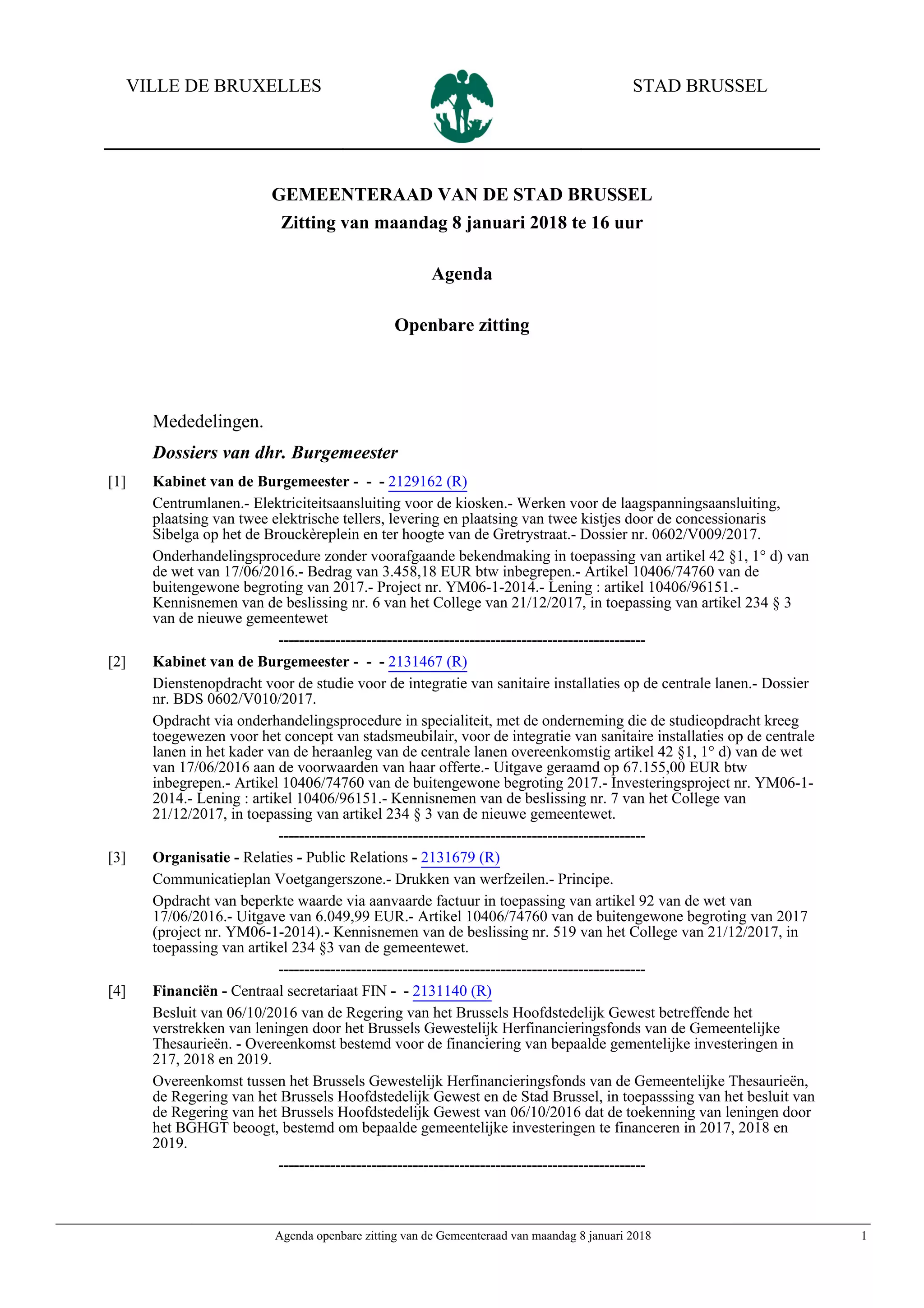 Burgemeester Close wil sanitaire installaties integreren | PDF