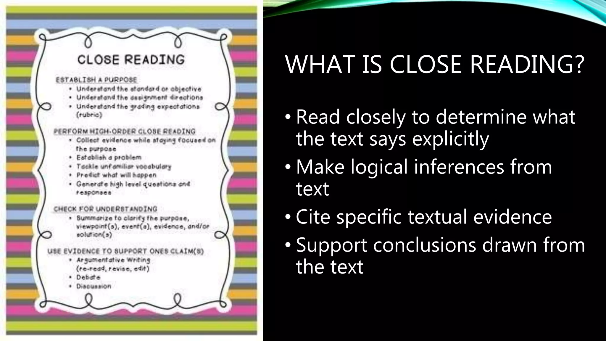 Close reading | PPTX
