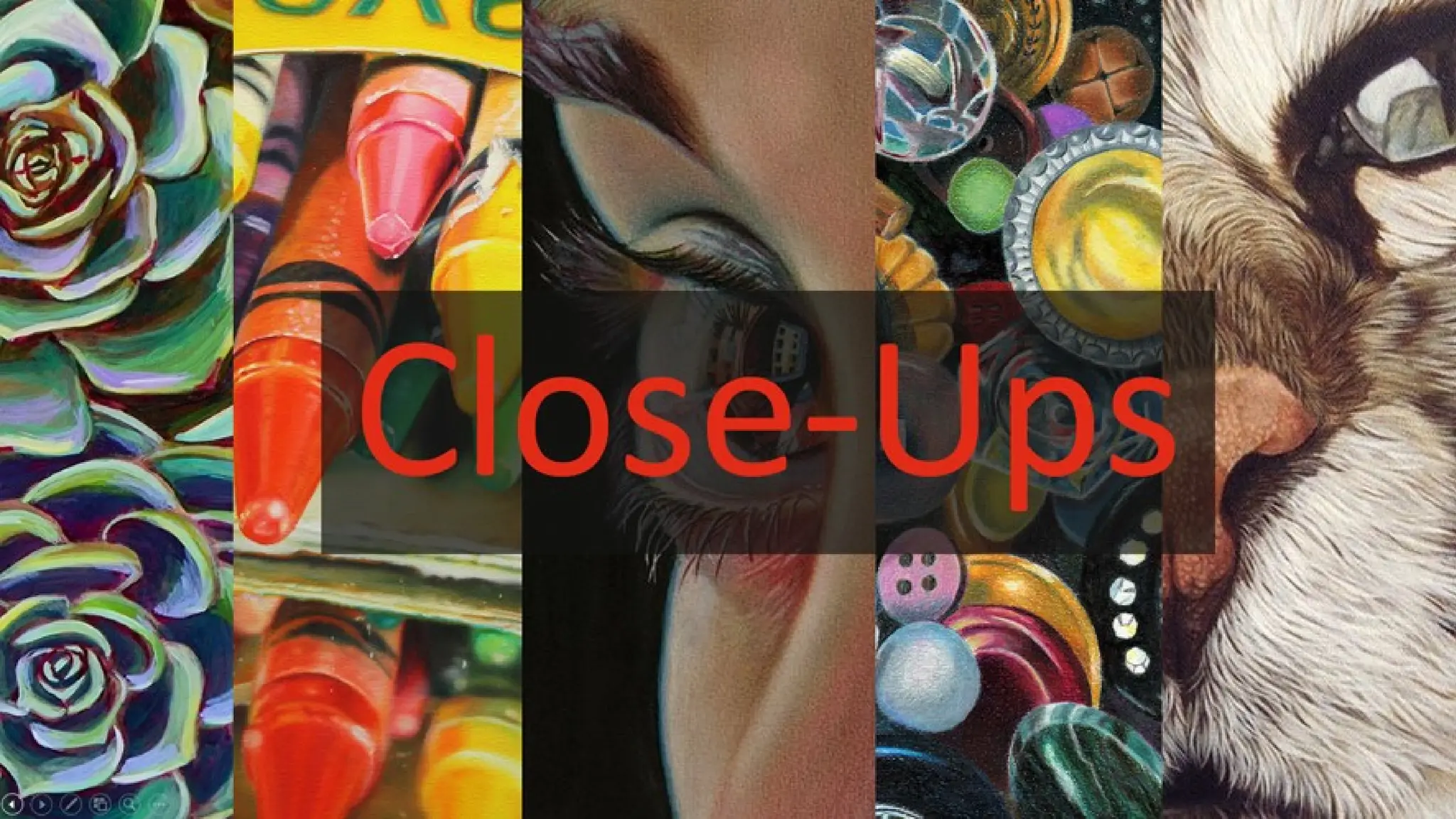 Examples of artists who use a close up composition style | PPTX