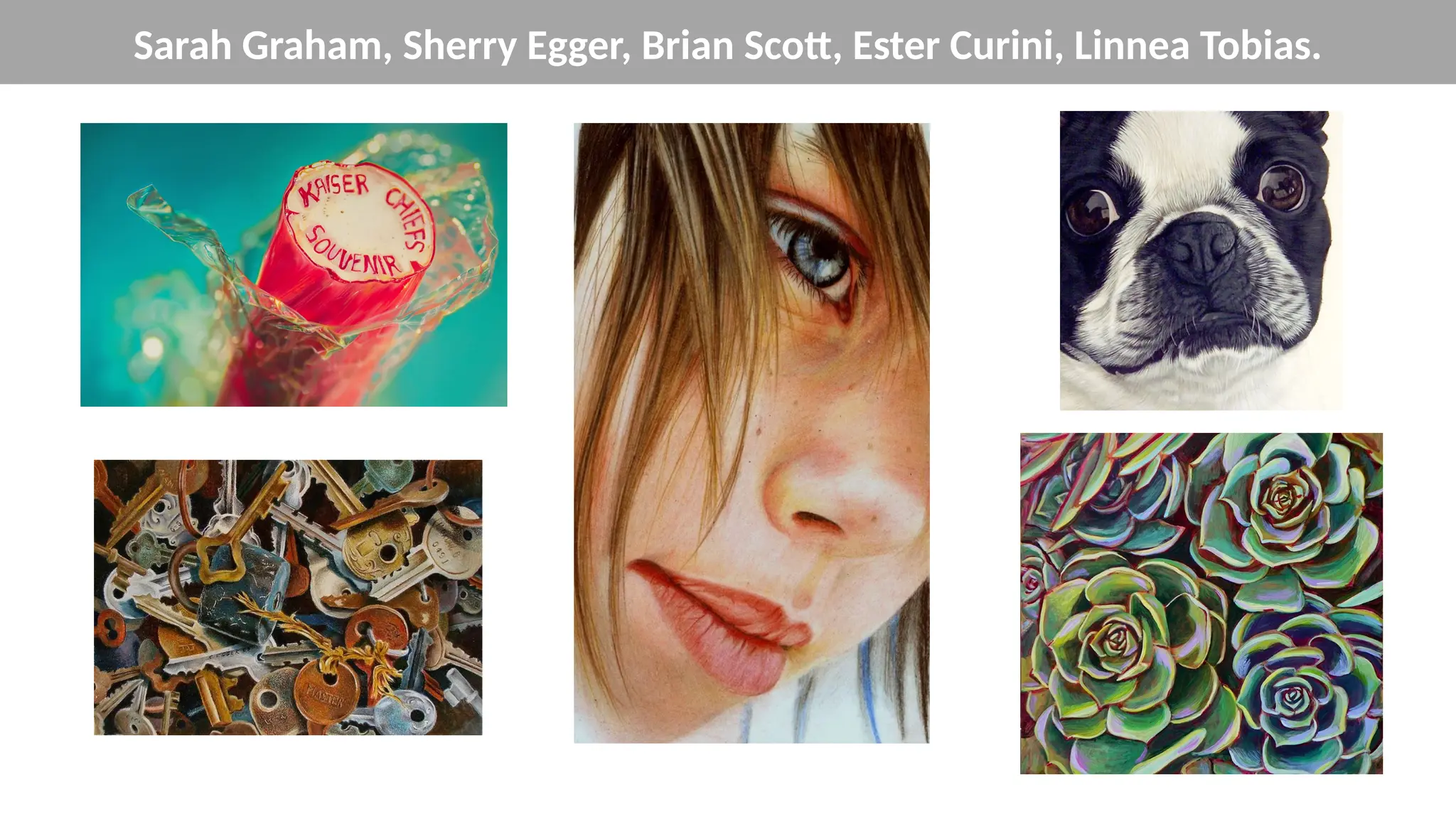 Examples of artists who use a close up composition style | PPTX