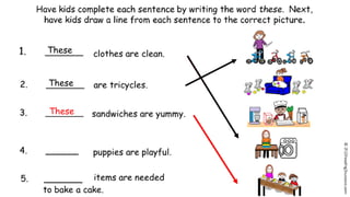 Teaching Kids Demonstrative Pronouns: this, that, these and those # ...
