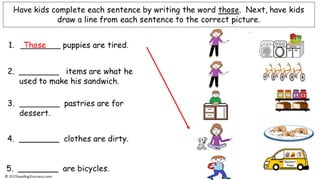 Teaching Kids Demonstrative Pronouns: this, that, these and those # ...