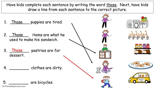 Teaching Kids Demonstrative Pronouns: this, that, these and those # ...