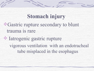 Closed Abdominal Injuries | PPT