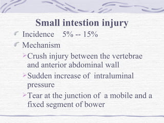 Closed Abdominal Injuries | PPT