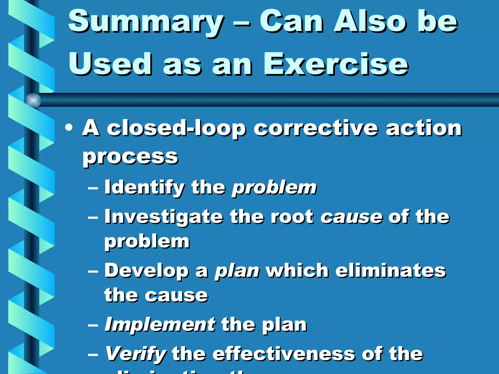 Closed Loop Corrective Action | PPT