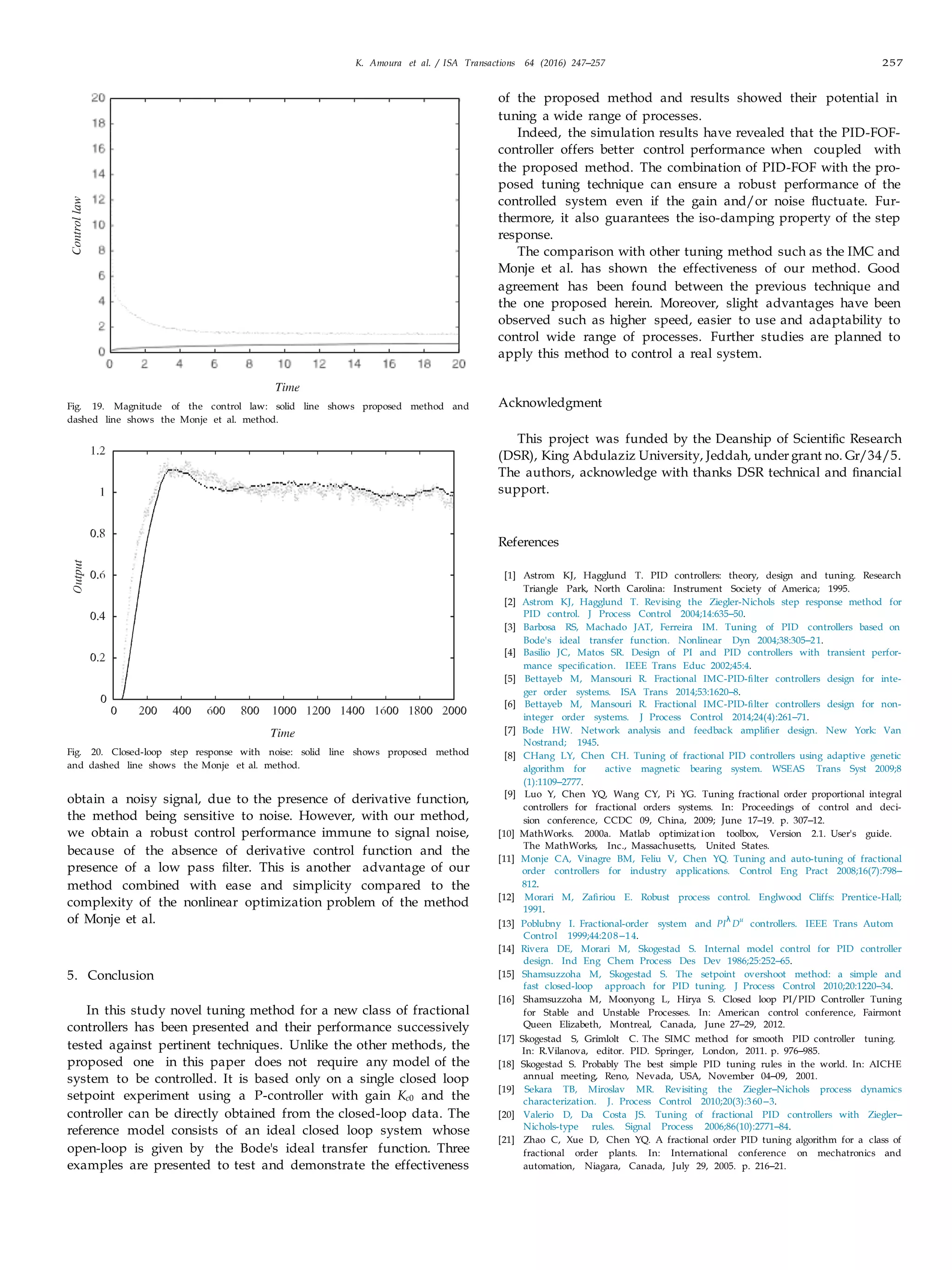 Closed-loop step response for tuning PID fractional-order ﬁlter ...