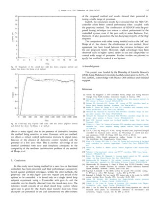 Closed-loop step response for tuning PID fractional-order ﬁlter controllers | PDF