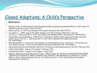 Closed Adoption | PPTX